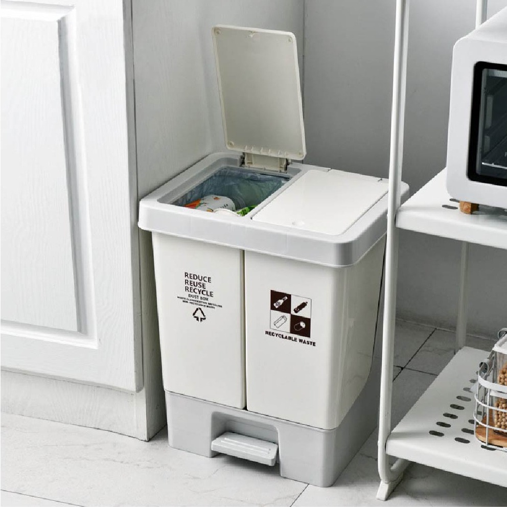 ELIOTT Dual Compartment Dustbin - Rubbish Bin / Trash Bin / Waste Bin ...