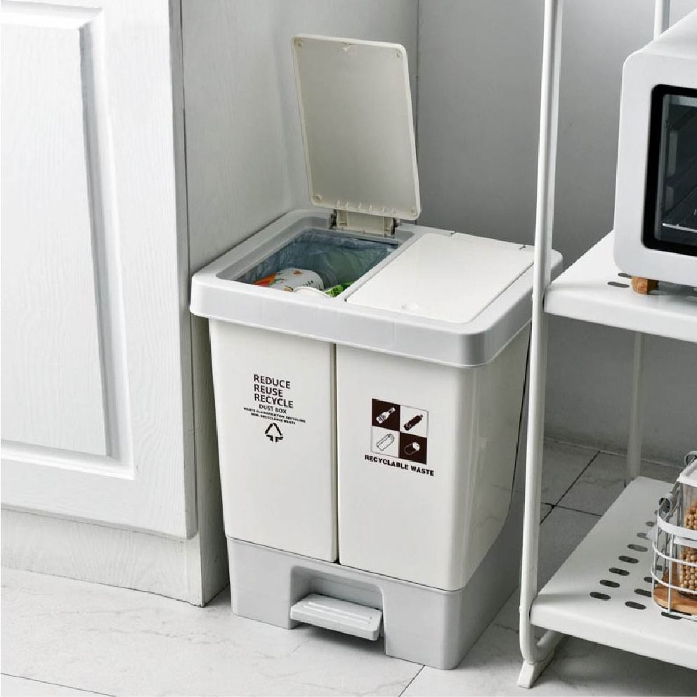 ELIOTT Dual Compartment Dustbin - Rubbish Bin / Trash Bin / Waste Bin ...