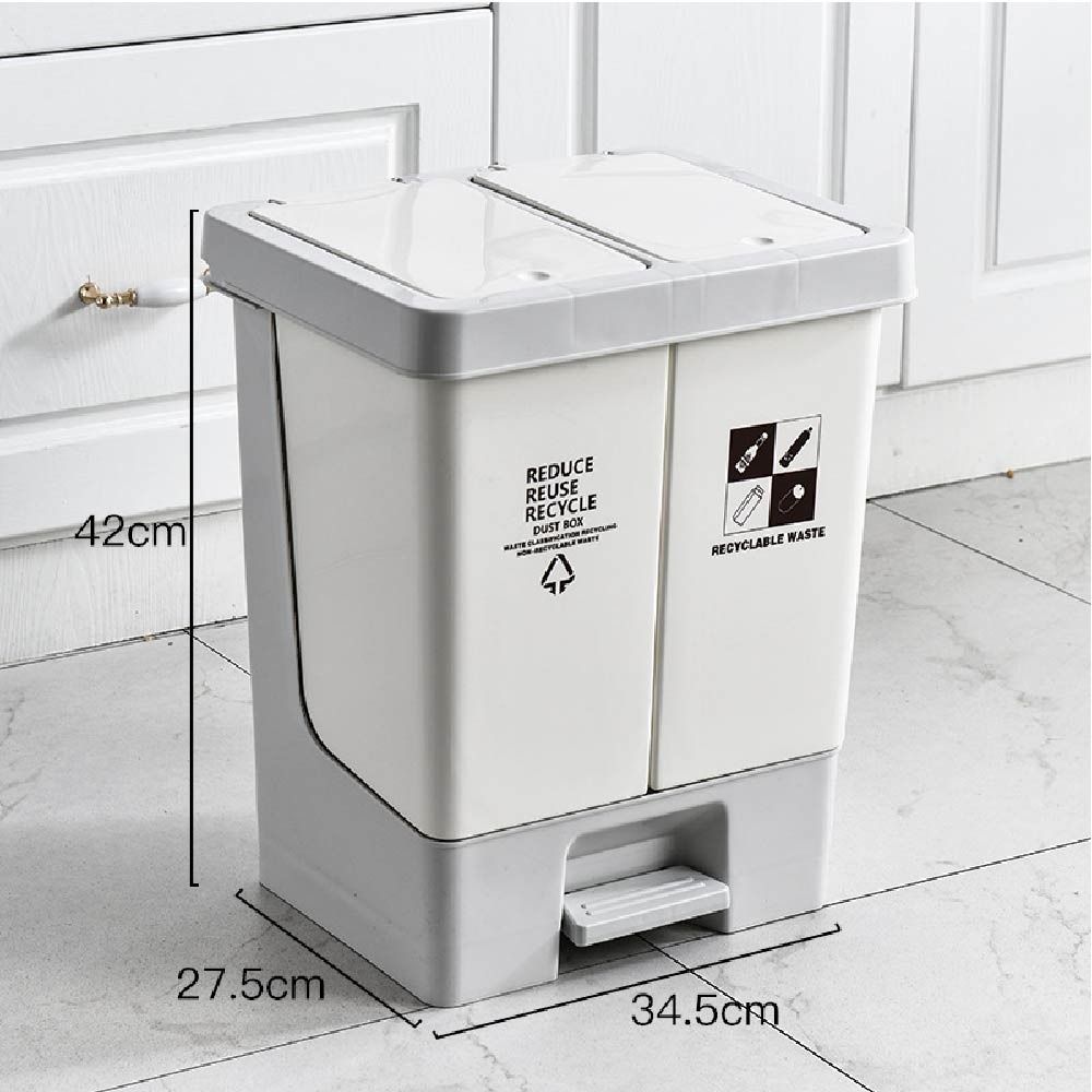 ELIOTT Dual Compartment Dustbin - Rubbish Bin / Trash Bin / Waste Bin ...