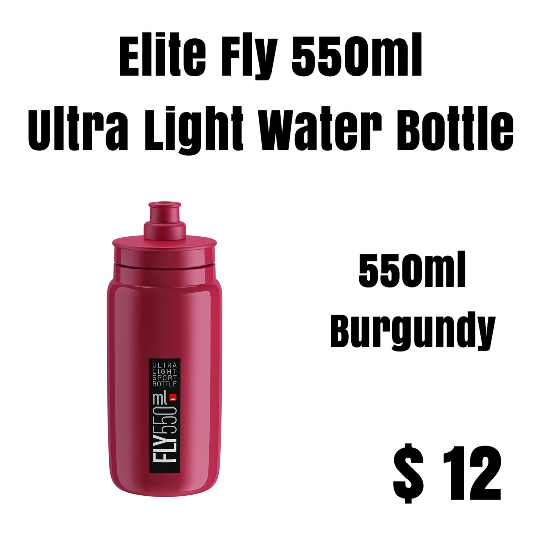 Elite Fly 550ml Ultra Lightweight Cycling Water Bottle, Furniture ...