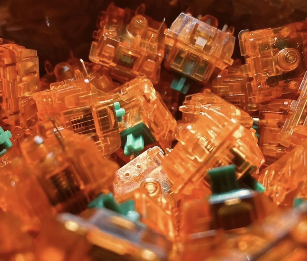 Equalz C3 tangerine Switches v2 63.5g - 69 pcs, 電腦＆科技, 電腦周邊及配件, 電腦鍵盤及相關 ...