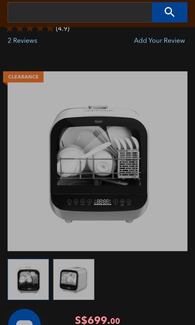 Europace dishwasher, Furniture & Home Living, Cleaning & Homecare ...