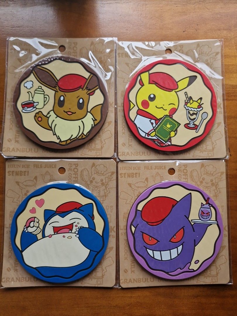 Exclusive Pokemon Coasters, Hobbies & Toys, Toys & Games on Carousell