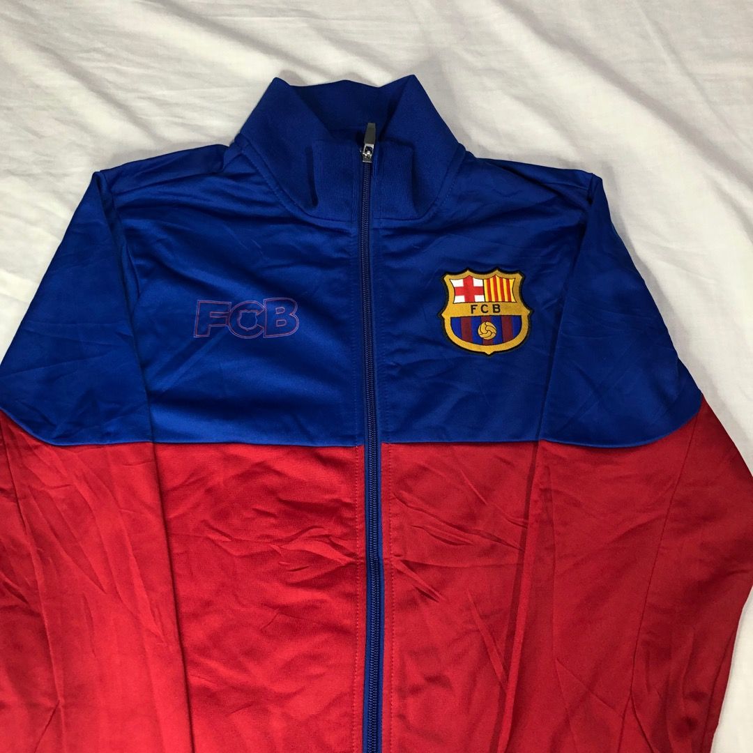 FCB Jacket, Men's Fashion, Coats, Jackets and Outerwear on Carousell