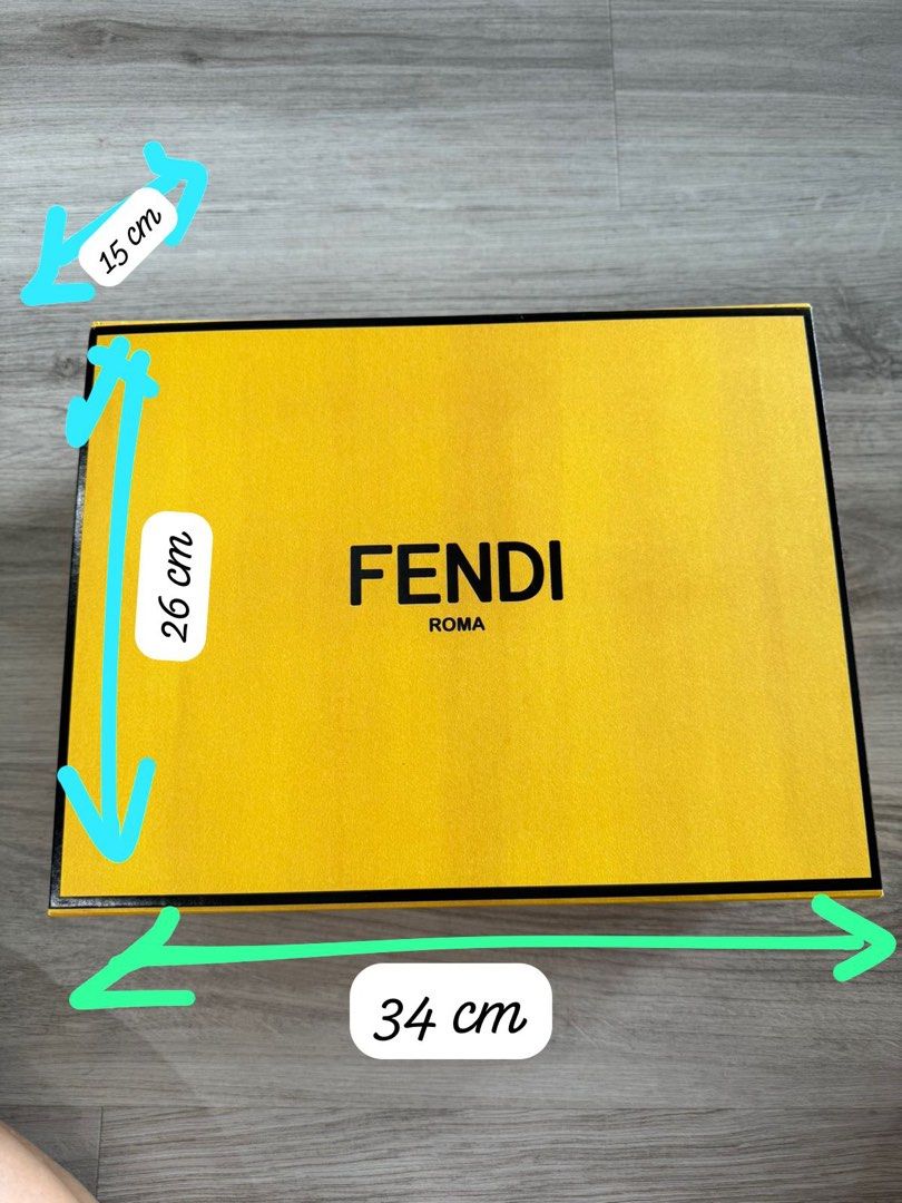 Fendi box & paper bag, Luxury, Accessories on Carousell