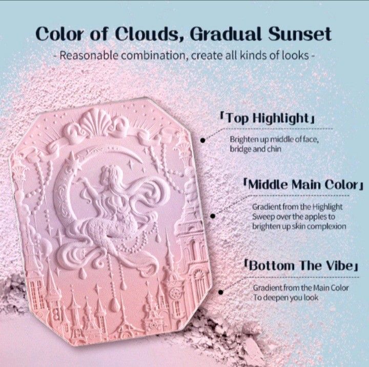 [Flower Knows] Moonlight Mermaid Blush and Setting Powder Bundle ...