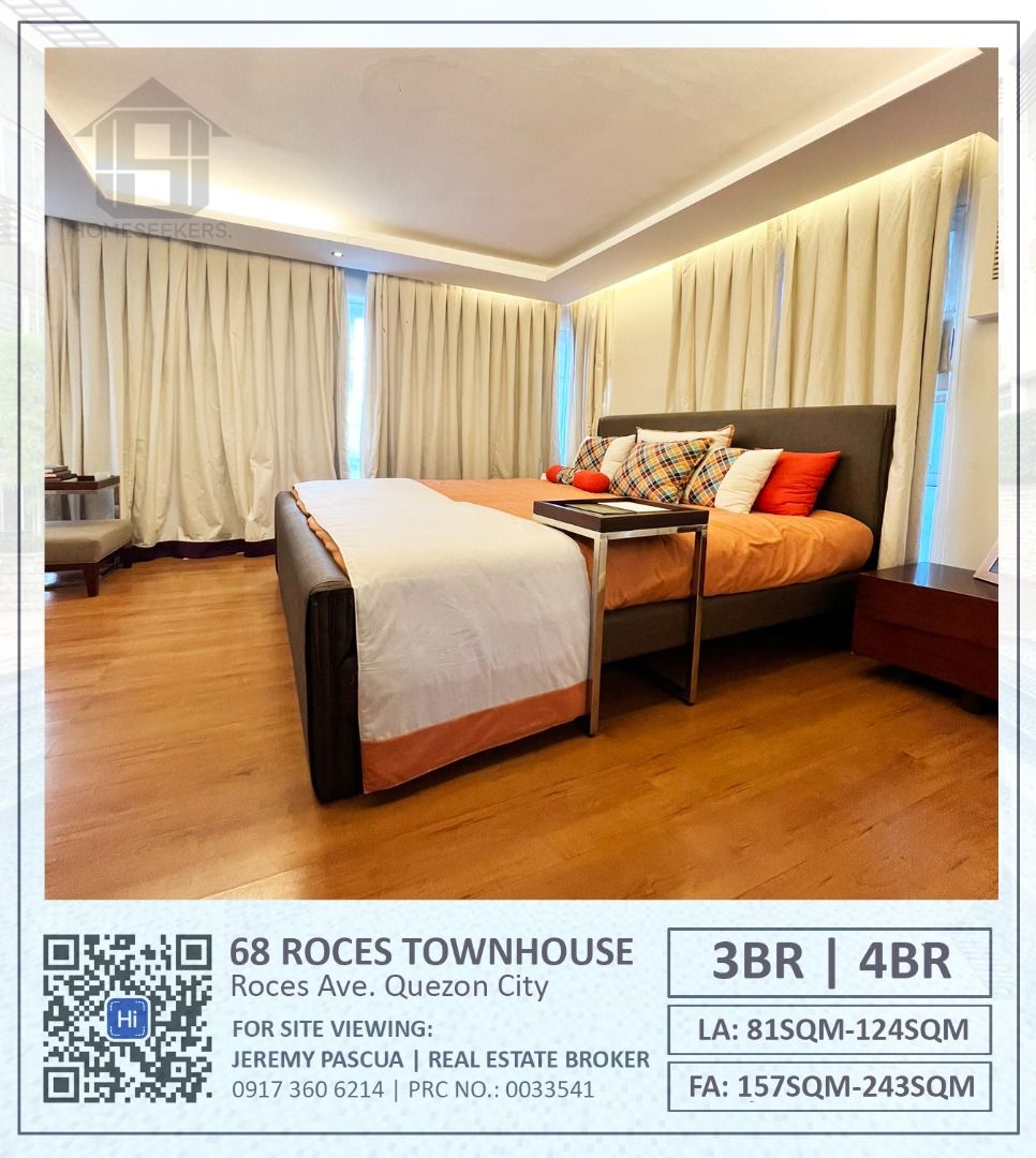 FOR SALE 68 ROCES TOWNHOUSE IN QC NEAR ST LUKES HOSPITAL & TIMOG ...