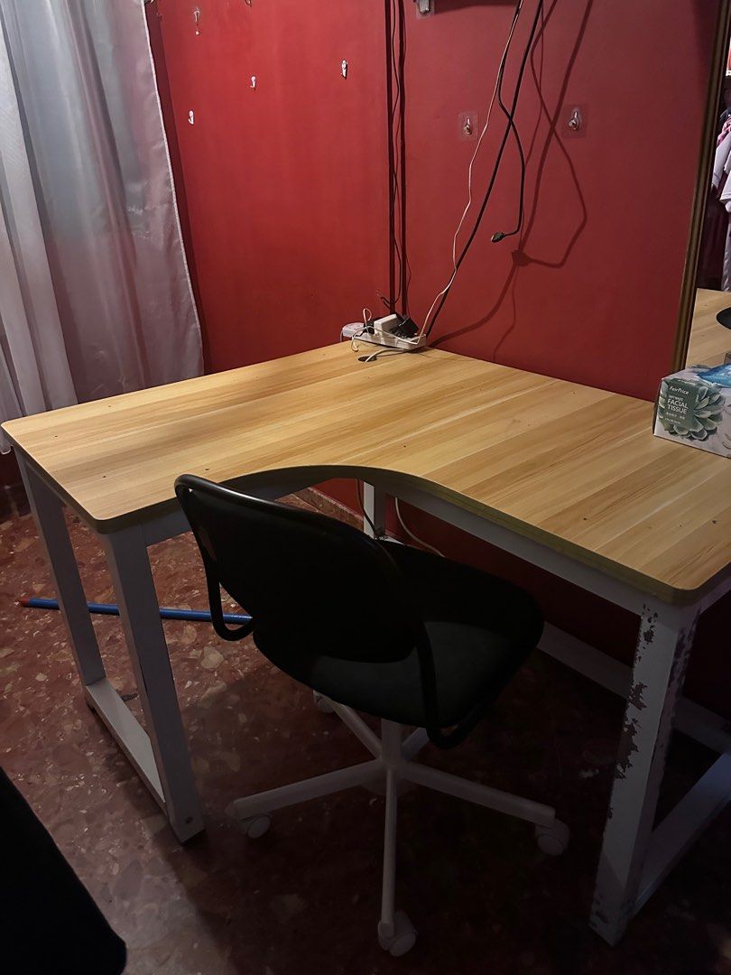 FREE L SHAPE TABLE, Furniture & Home Living, Furniture, Tables & Sets ...