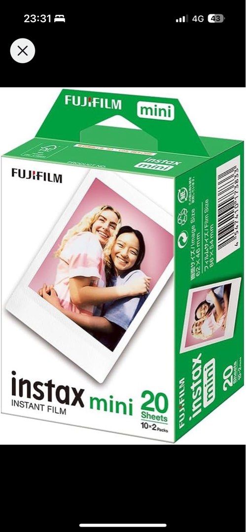 [Pre-Order] Fujifilm Instax Mini Film 20s, Photography, Photography ...