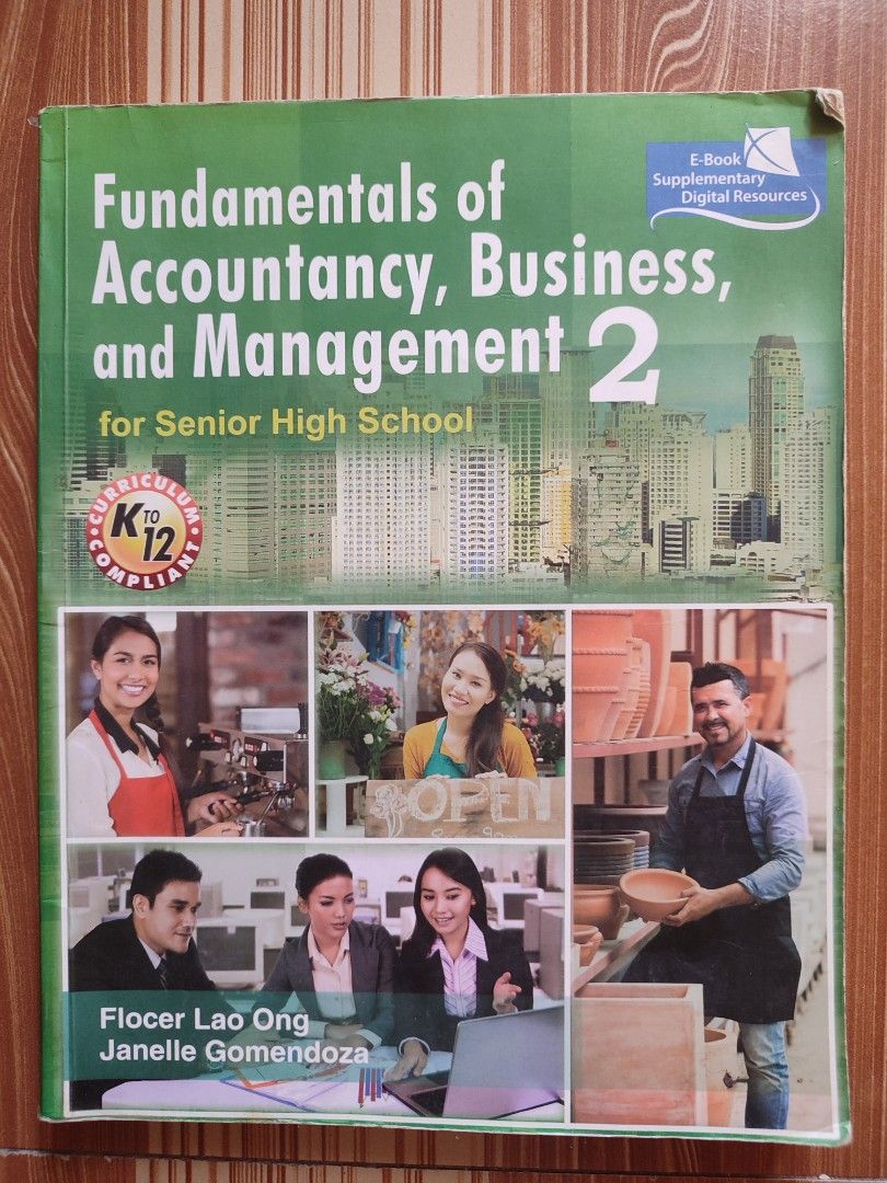 Fundamentals of Accountancy Business and Management for Senior High ...