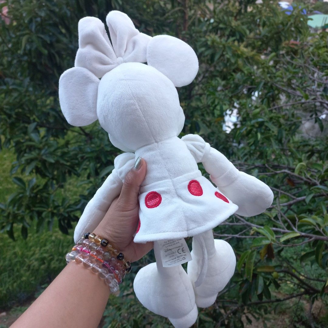 Genuine Orignal Disney Store White Minnie Mouse Soft Plush 16", Hobbies ...