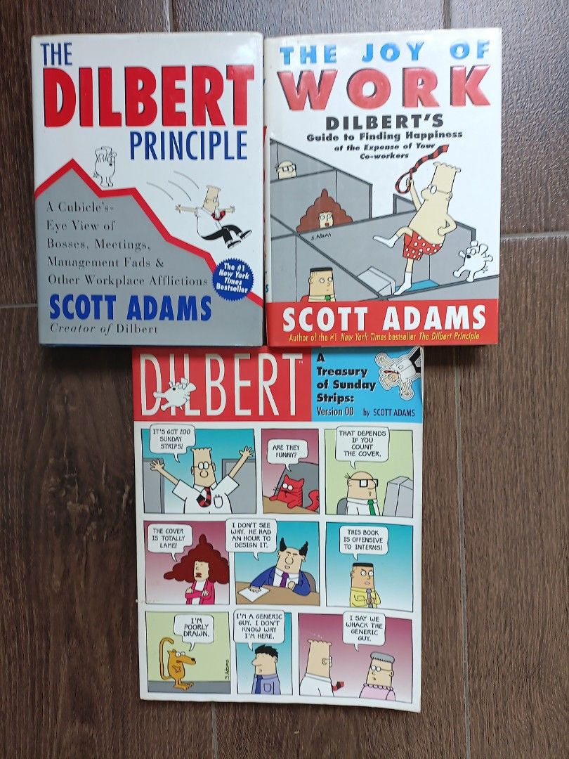 Dilbert ,George Ong, Jokes,, Hobbies & Toys, Books & Magazines, Fiction & Non-Fiction on Carousell