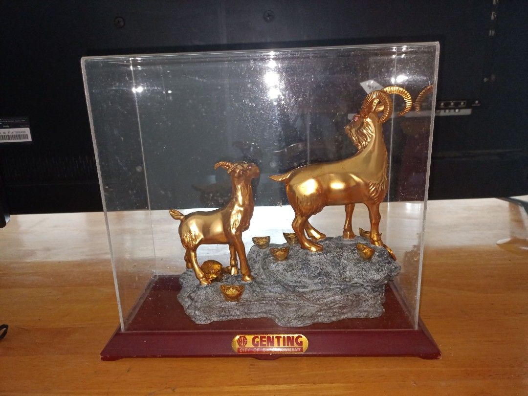 Goats ram Feng Shui moutain vintage collection from genting, Hobbies ...