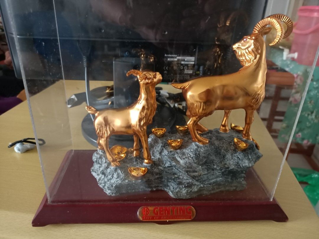 Goats ram Feng Shui moutain vintage collection from genting, Hobbies ...