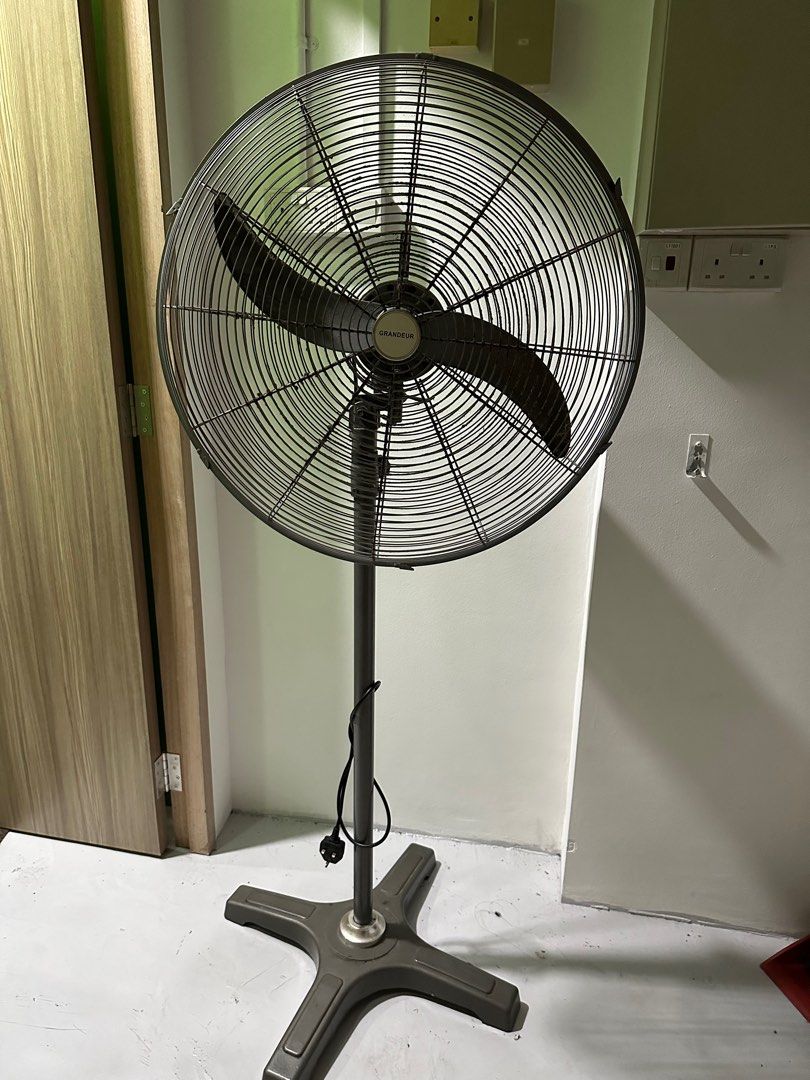 Grandeur industrial stand fan, Furniture & Home Living, Lighting & Fans ...