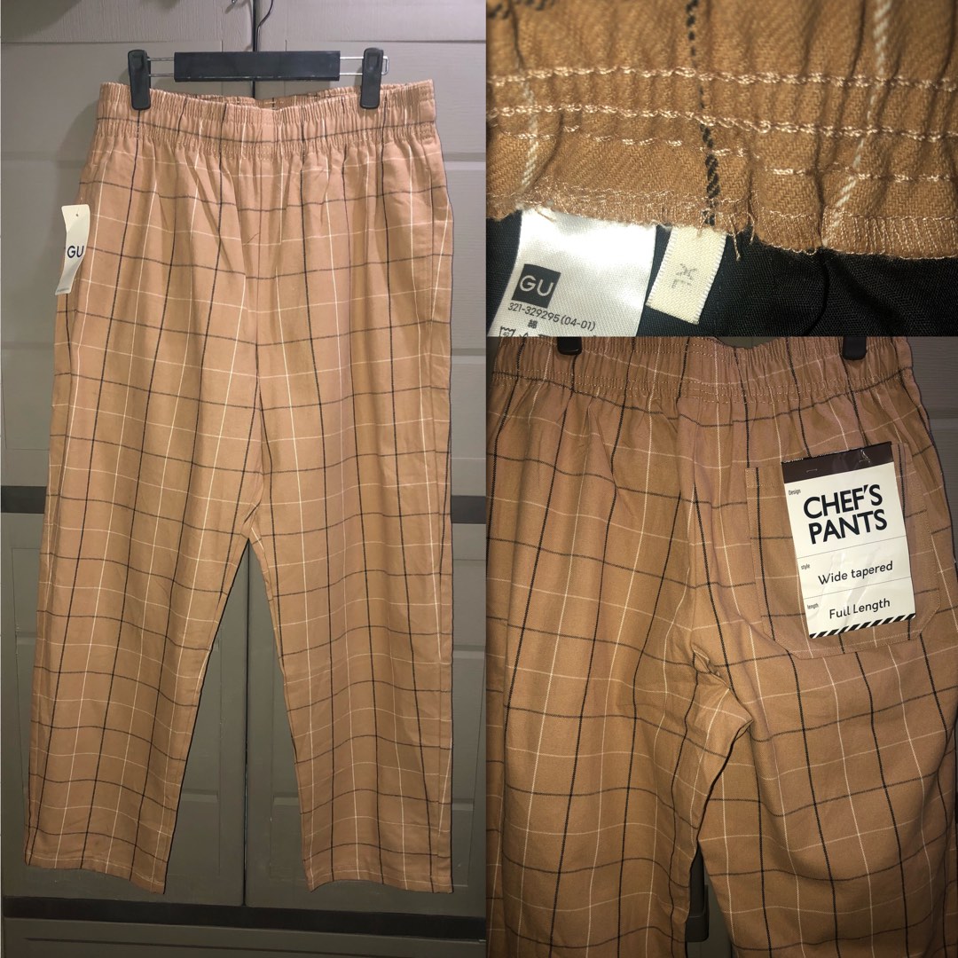 GU Men Chef Pants, Men's Fashion, Bottoms, Trousers on Carousell