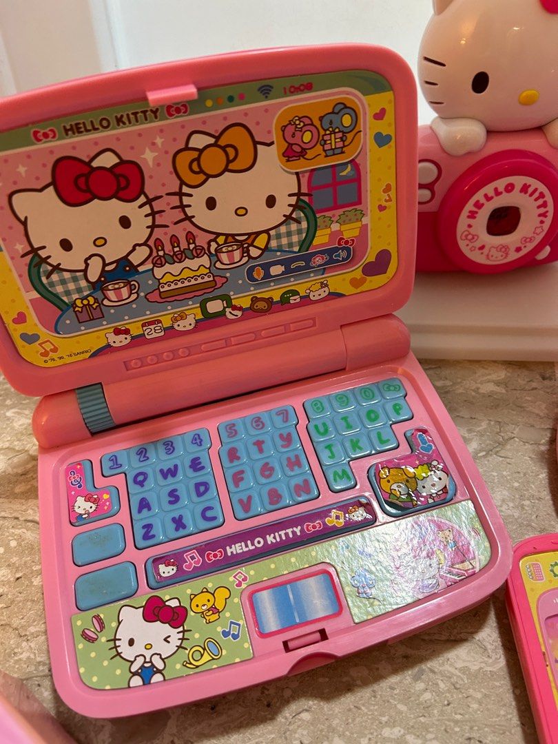 Hello Kitty Bundle: Computer/ Cashier/ Handphone/ Camera/ Mini figurine ...