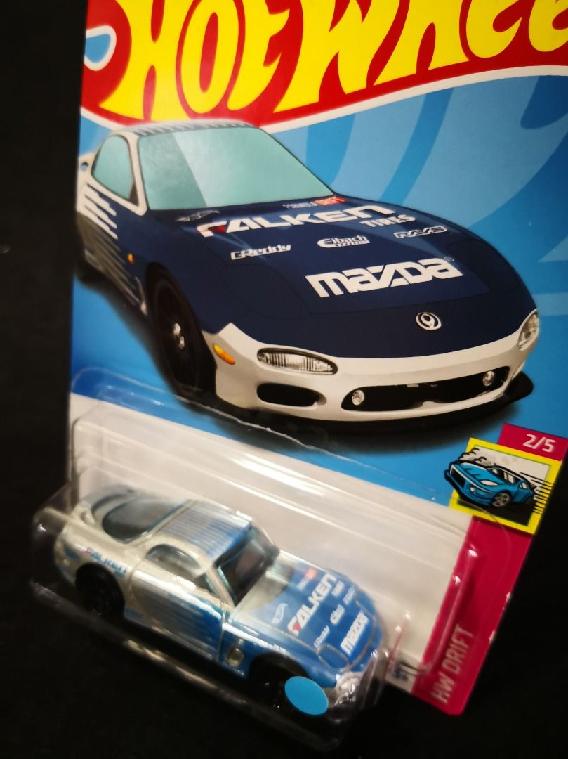 Hot Wheels 95 Mazda RX-7 Falken Silver, Hobbies & Toys, Toys & Games on ...