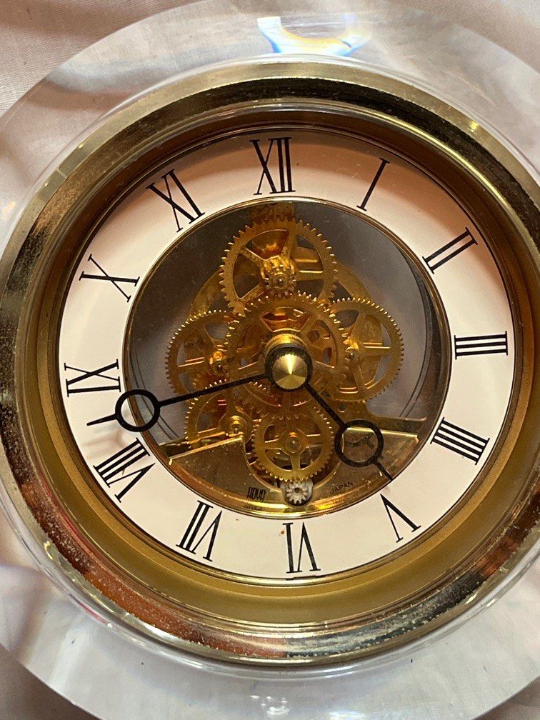 HOYA CRYSTAL GLASS LOFTY CLOCK, Furniture & Home Living, Home Decor ...