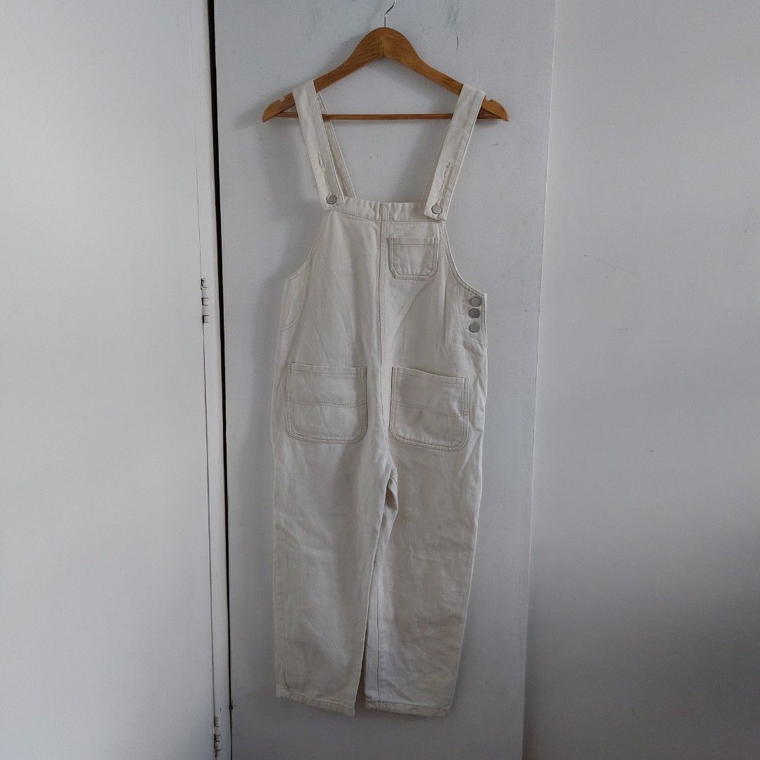 HQ Cream Overalls, Women's Fashion, Coats, Jackets and Outerwear on ...