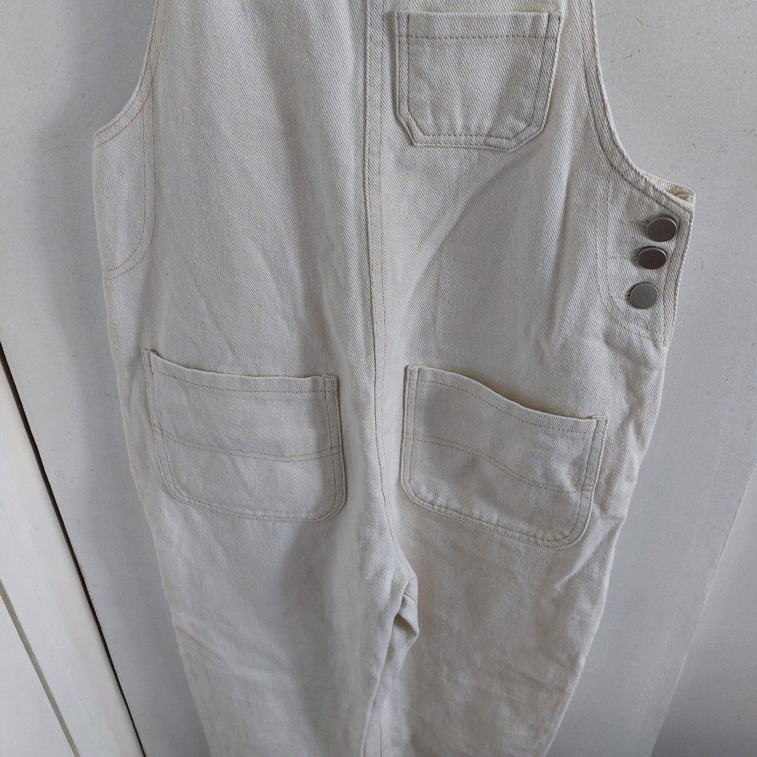 HQ Cream Overalls, Women's Fashion, Coats, Jackets and Outerwear on ...