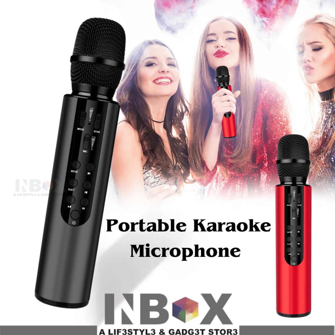 IN-BOX 4249 Portable Karaoke Microphone, Audio, Microphones on Carousell