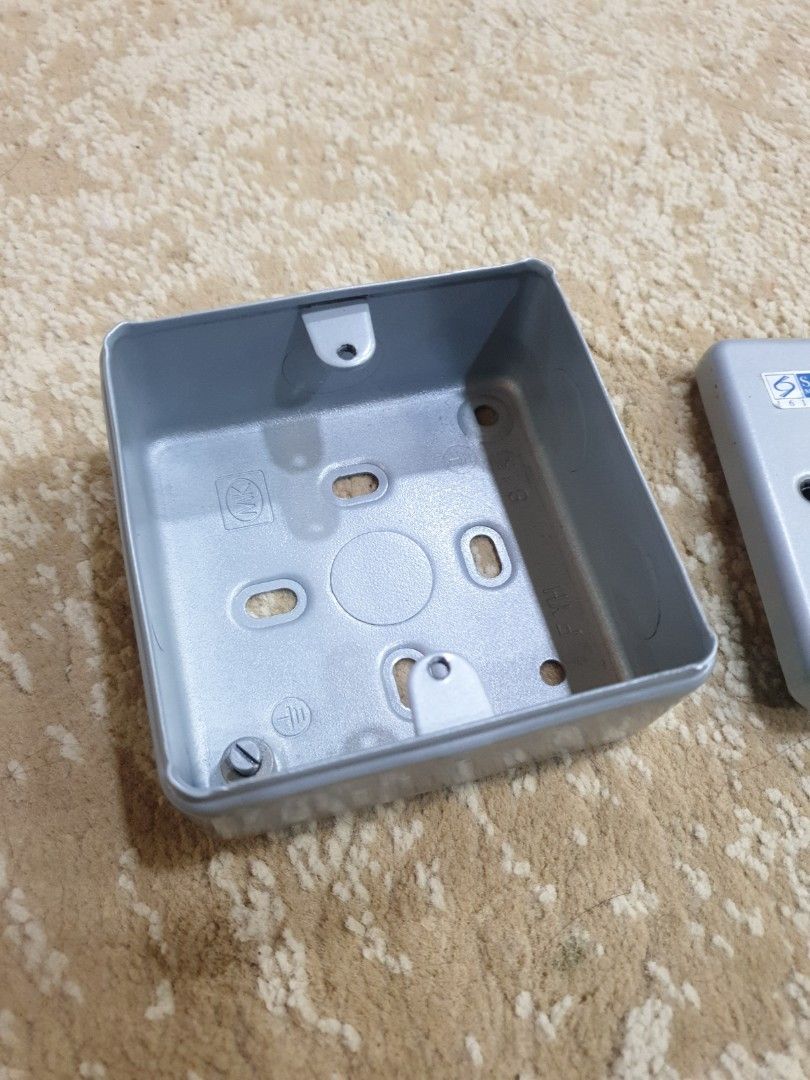 Industrial Electrical Double Socket and 1 Gang switch with Industrial ...