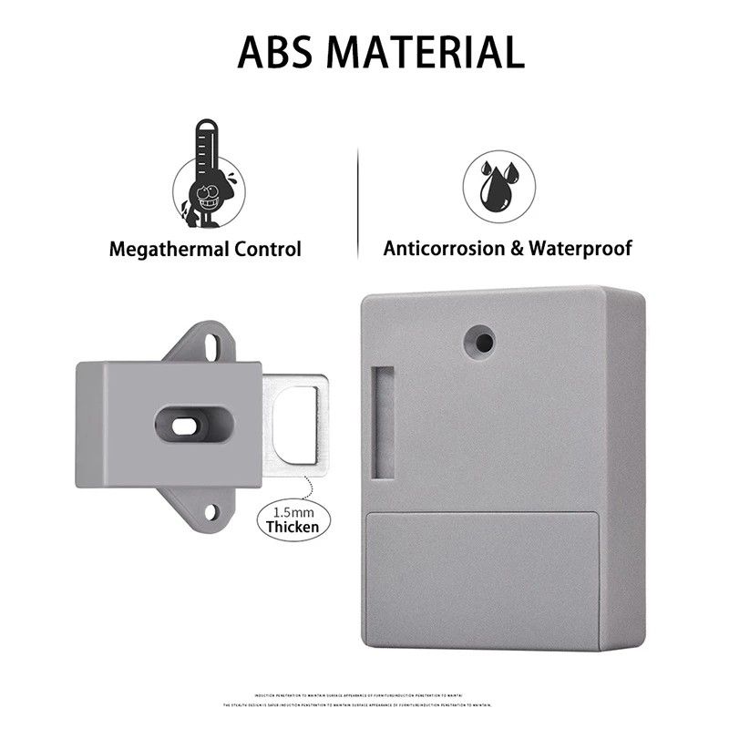 Invisible sensor lock EMID IC card digital drawer lock cabinet lock ...