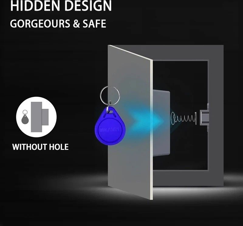 Invisible sensor lock EMID IC card digital drawer lock cabinet lock ...