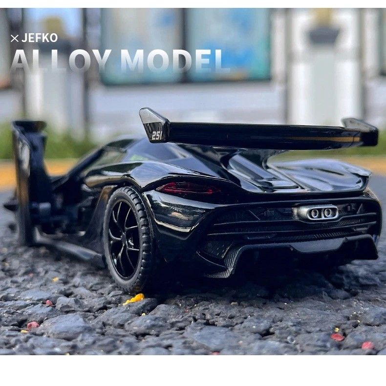 Jesko die cast car model sports car die cast vehicle model open doors ...