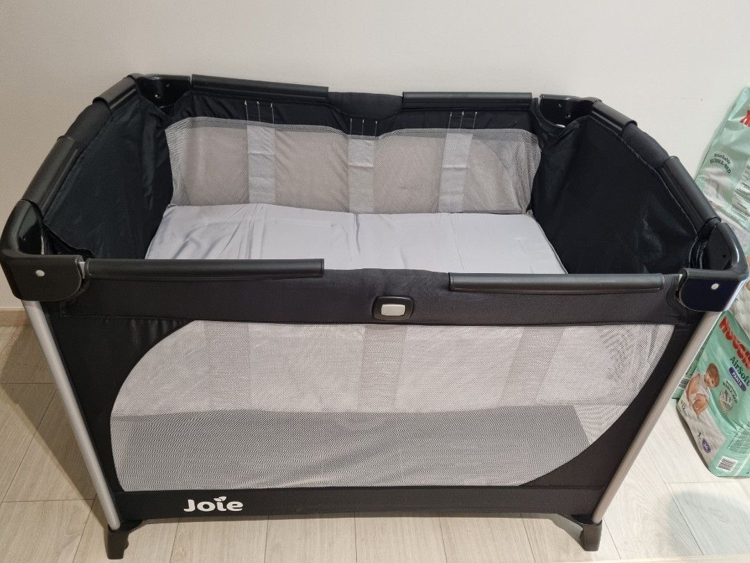 Joie Playpen/Travel Cot, Babies & Kids, Baby Nursery & Kids Furniture ...
