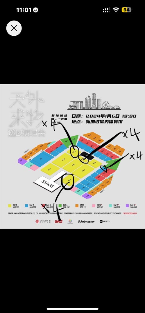 Joker xue cat 1 physical ticket 7 Jan, Tickets & Vouchers, Event ...