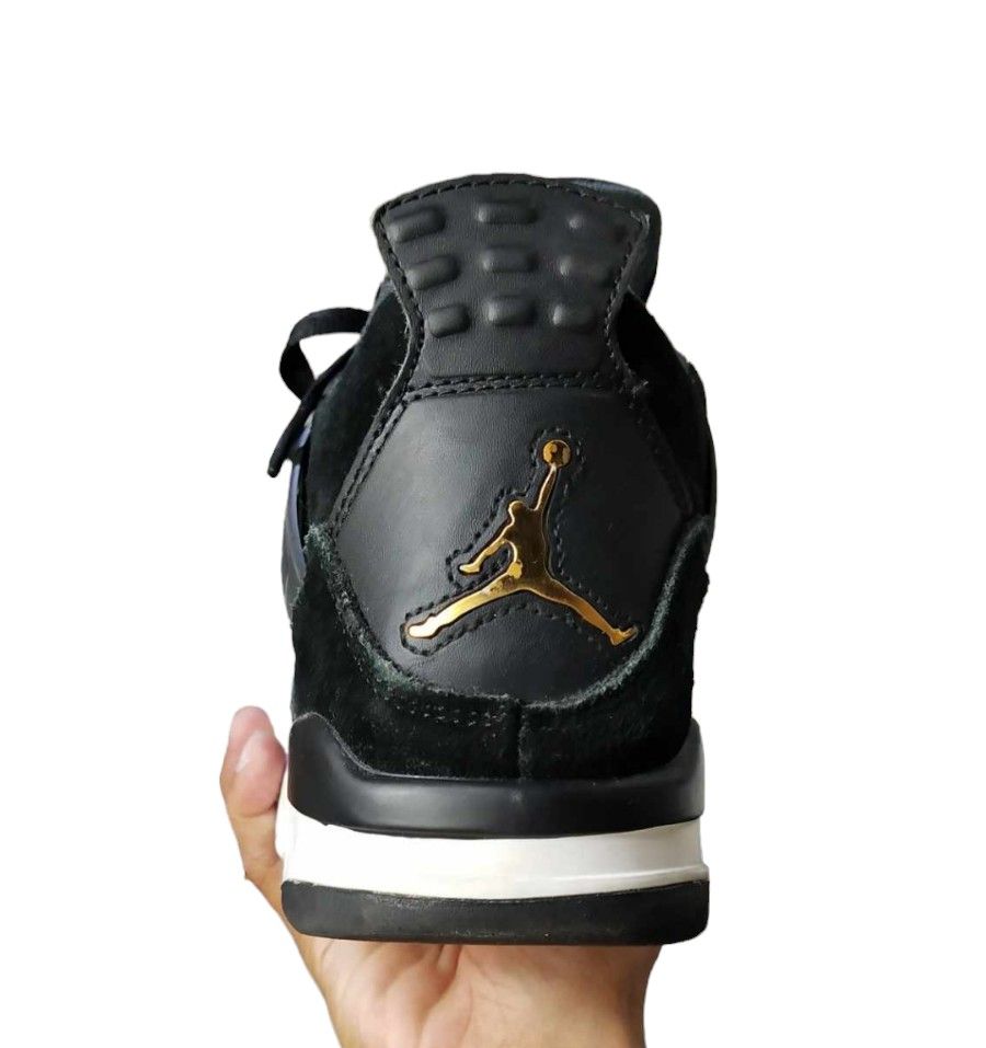 Jordan 4 retro royalty black Gold, Men's Fashion, Footwear, Sneakers on ...