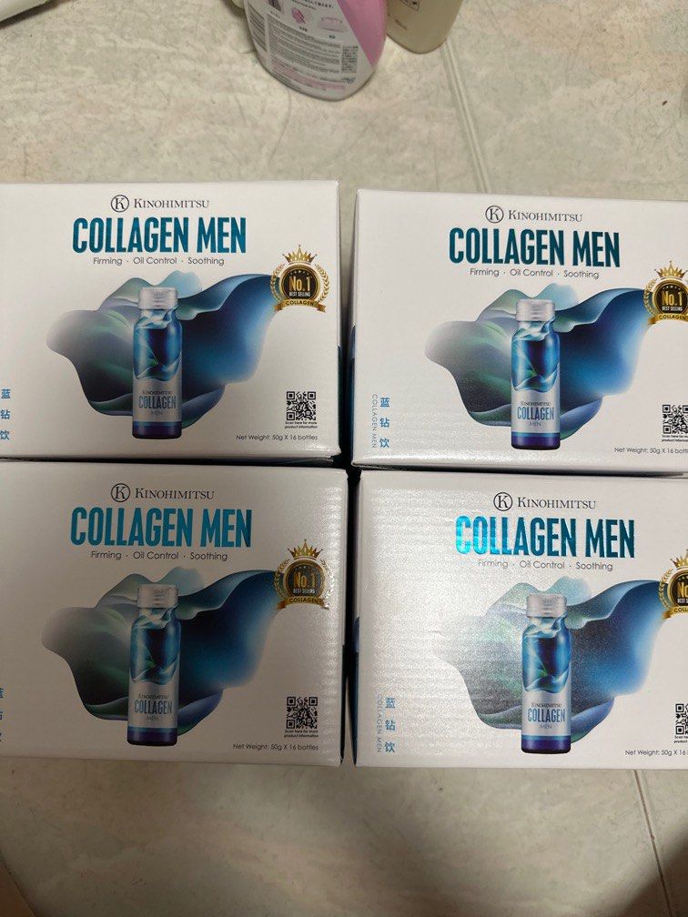 Kinohimitsu Collagen Men 50g x 16s per box, Health & Nutrition, Health ...