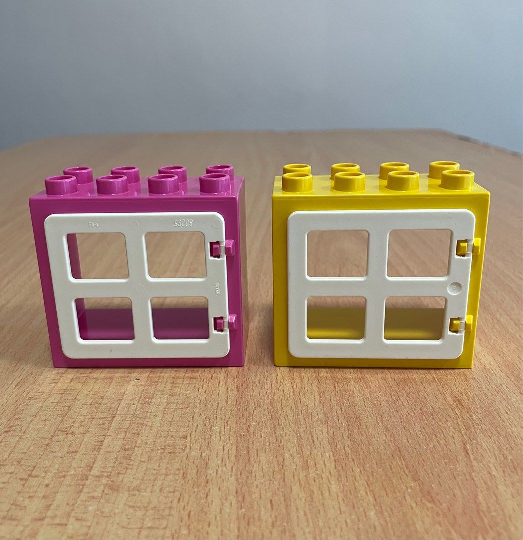 LEGO duplo - Windows X2 (Pink & Yellow), Hobbies & Toys, Toys & Games ...