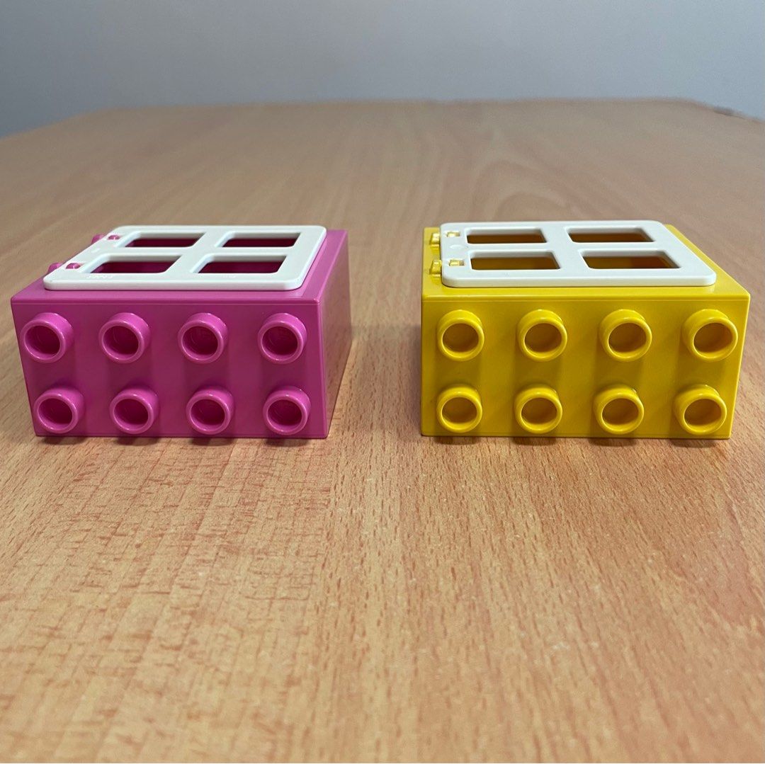 LEGO duplo - Windows X2 (Pink & Yellow), Hobbies & Toys, Toys & Games ...
