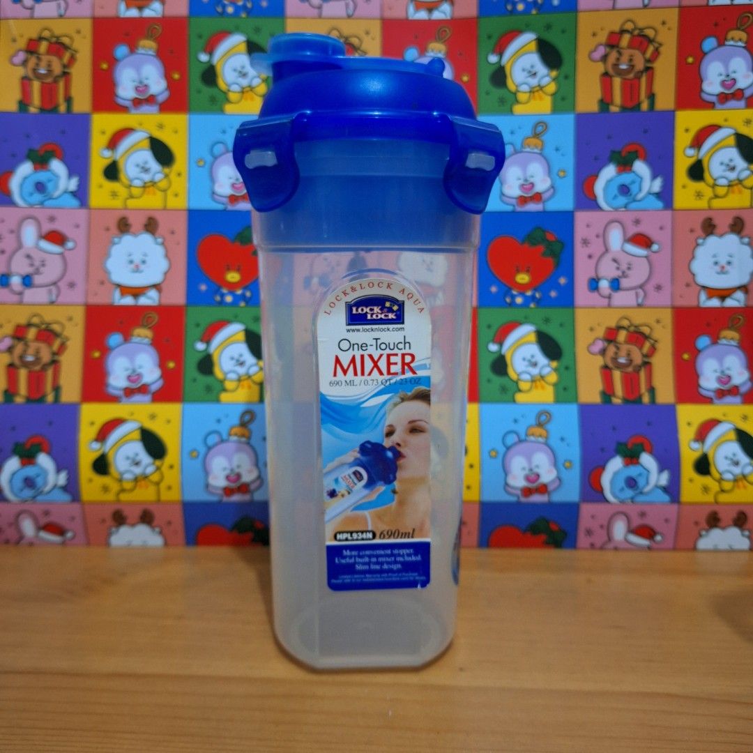 Lock & Lock one-touch mixer water bottle, Furniture & Home Living ...