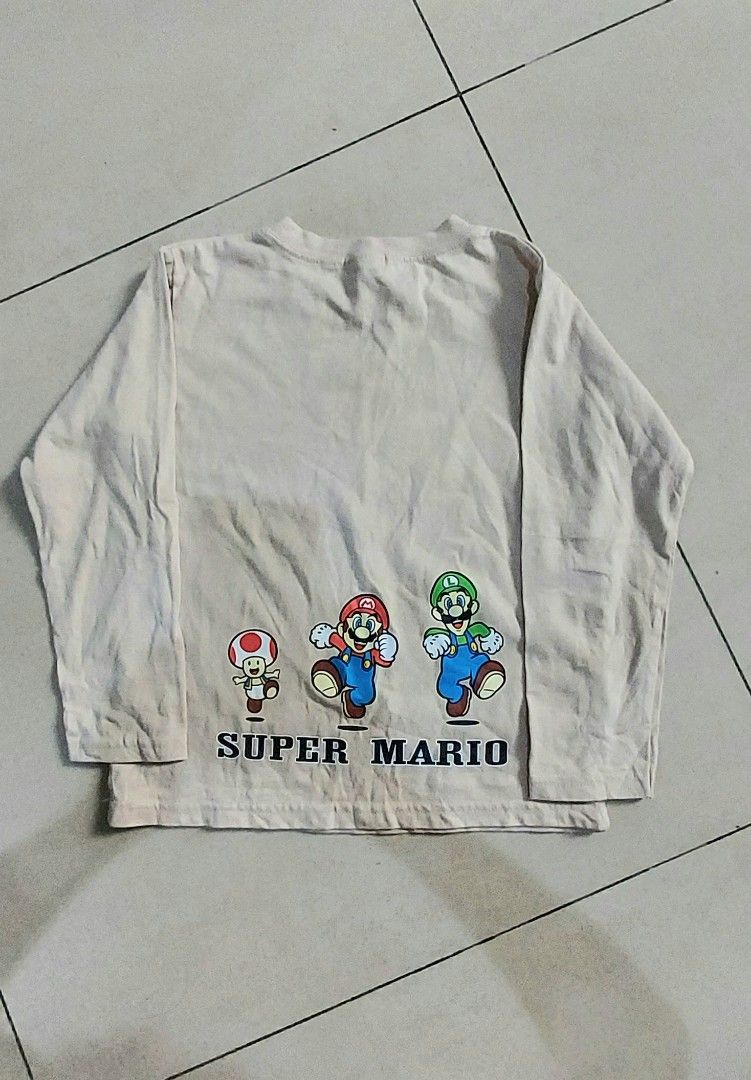 SUPER MARIO Long Sleeve Bandai Apparel, Babies & Kids, Babies & Kids ...