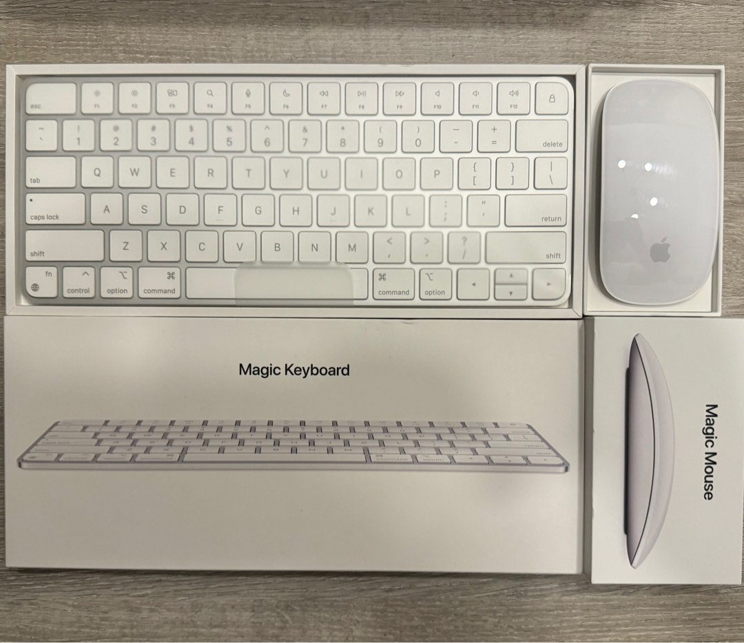 Magic Keyboard & Magic Mouse, 電腦＆科技, 電腦周邊及配件, 電腦鍵盤及相關產品 - Carousell