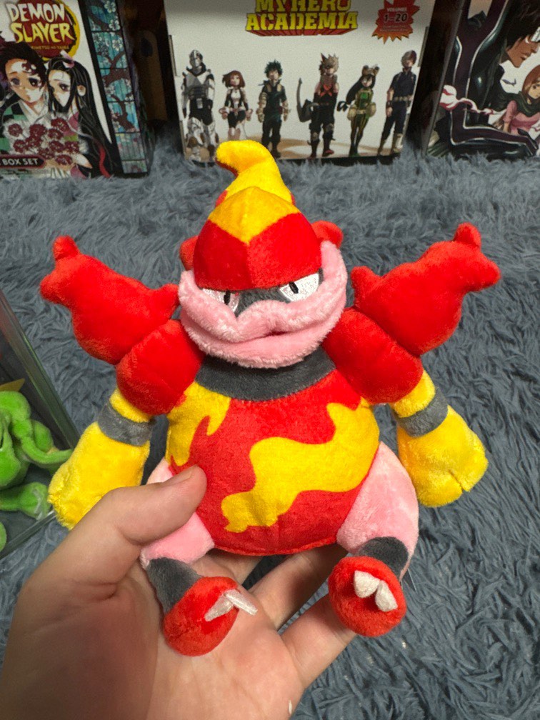 Magmortar Plush Toy Pokemon, Hobbies & Toys, Toys & Games on Carousell
