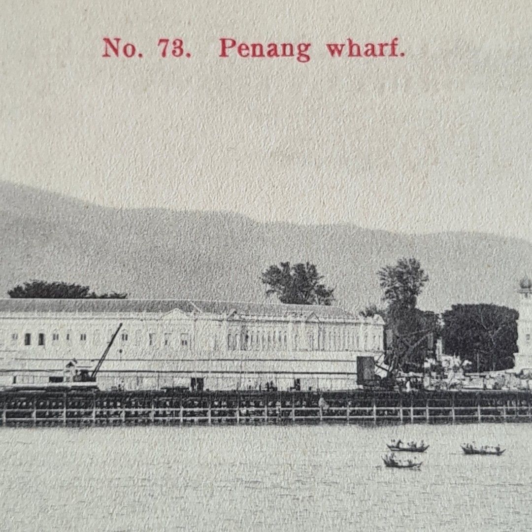 Malaya Old Picture postcard of the Penang Wharf. Published by A ...