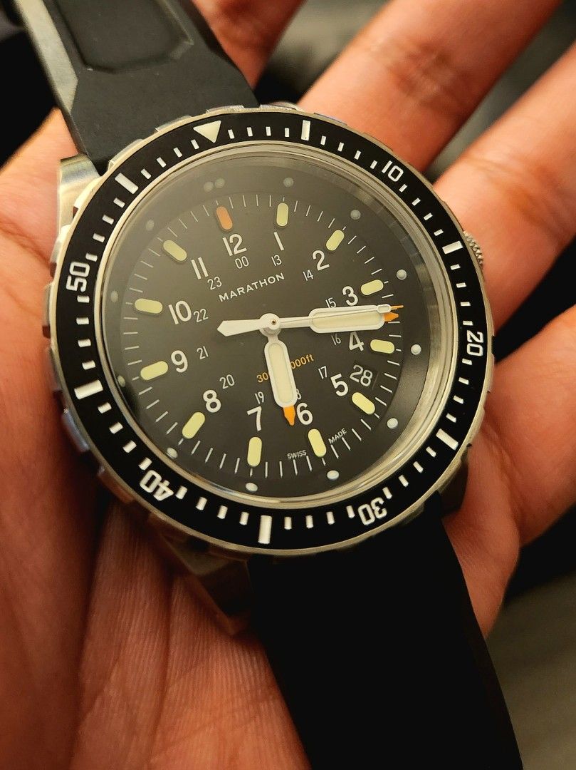 Marathon JSAR Jumbo Search & Rescue Military Watch, Men's Fashion ...
