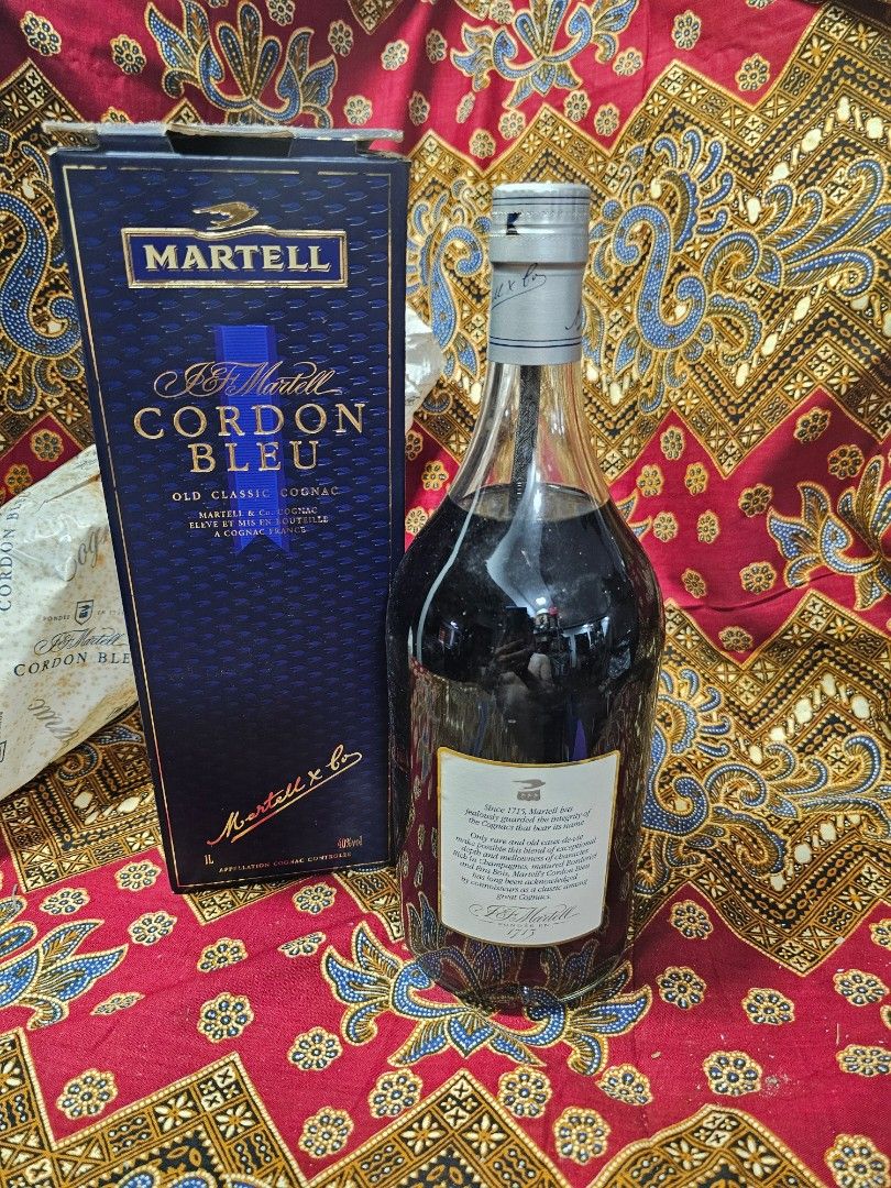 Martell cordon bleu old classic cognac 1 litre, Food & Drinks ...
