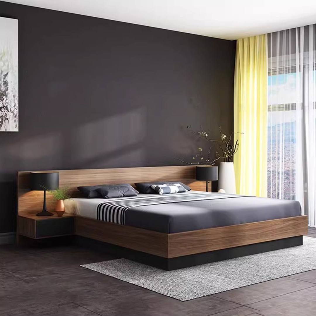 MAS-1594 Masdio Rustic Bedframe, Furniture & Home Living, Furniture ...