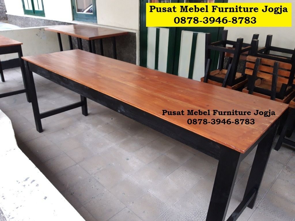 Meja Kerja Rapat Meeting Kantor Produksi Pabrik Industri Tinggi Panjang ...
