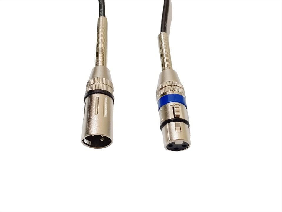 MICROPHONE ADAPTER with SPRING TAIL HEAVY DUTY and EXTENSION CABLE, XLR ...