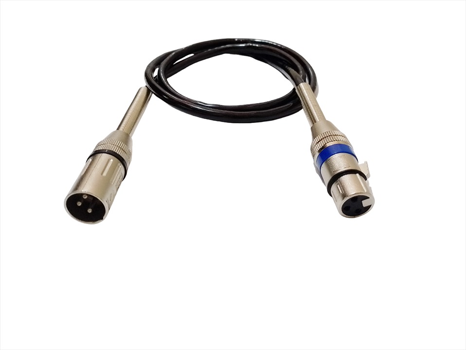 MICROPHONE ADAPTER with SPRING TAIL HEAVY DUTY and EXTENSION CABLE, XLR ...