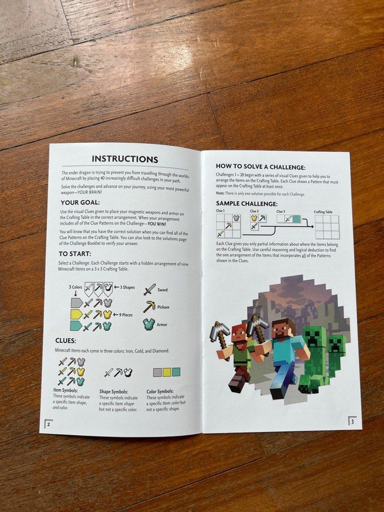 Minecraft Magnetic puzzle, Hobbies & Toys, Toys & Games on Carousell