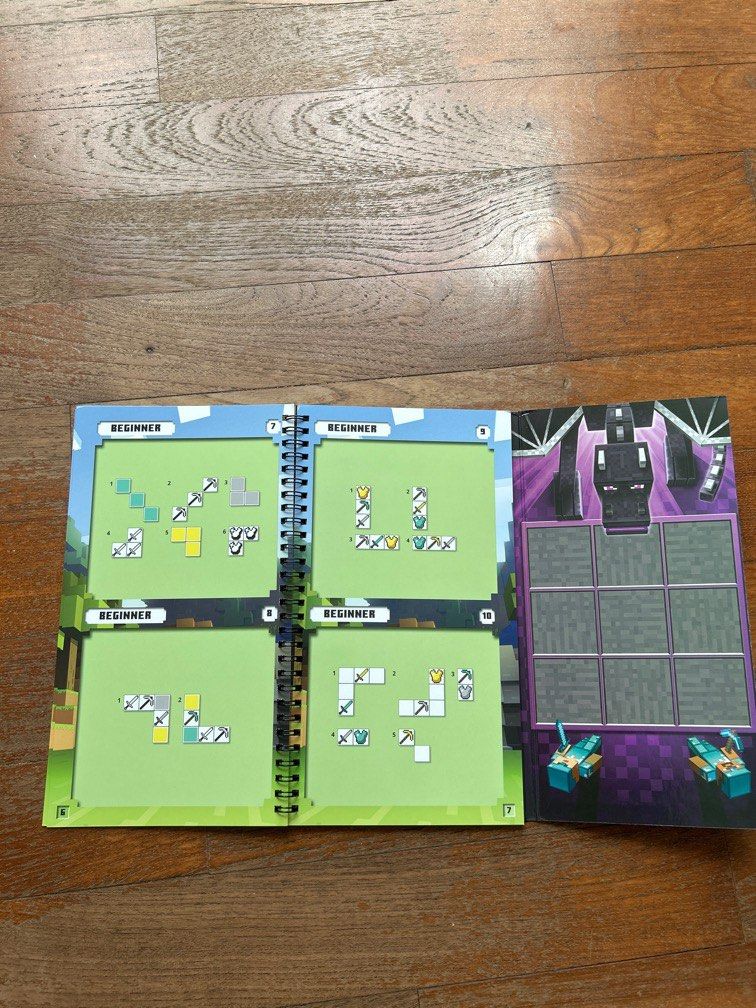 Minecraft Magnetic puzzle, Hobbies & Toys, Toys & Games on Carousell