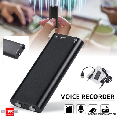 Mini Digital Voice Recorder Built In 8GB USB Flash Drive Audio ...